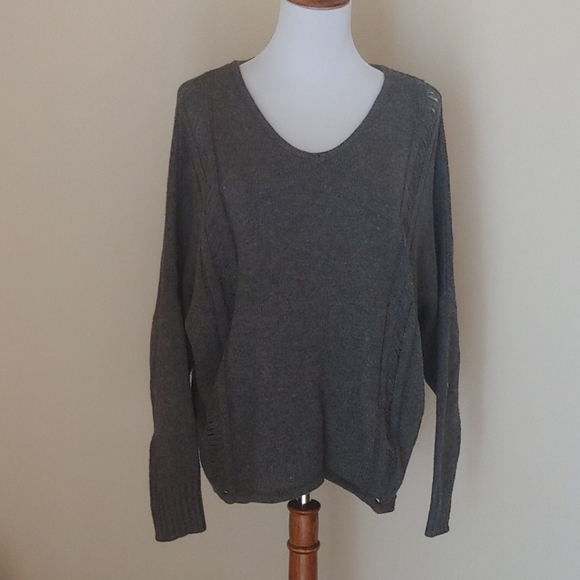 Hem & Thread | Sweaters | Rustic Grey Knit Sweater | Poshmark